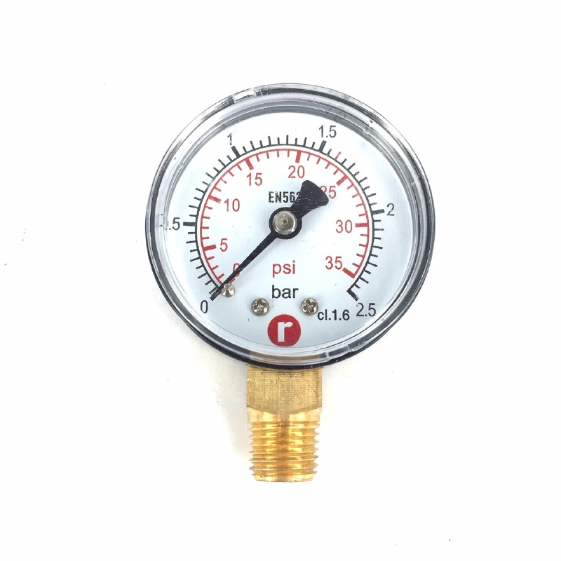 Reyvarsur manometer 0-2,5 bar ø 50 mm 1/4 buitendraad